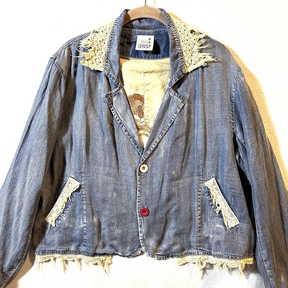 Jaded Gypsy | Jackets & Coats | Jaded Gypsy Phoebe Harmony Denim Jacket ...